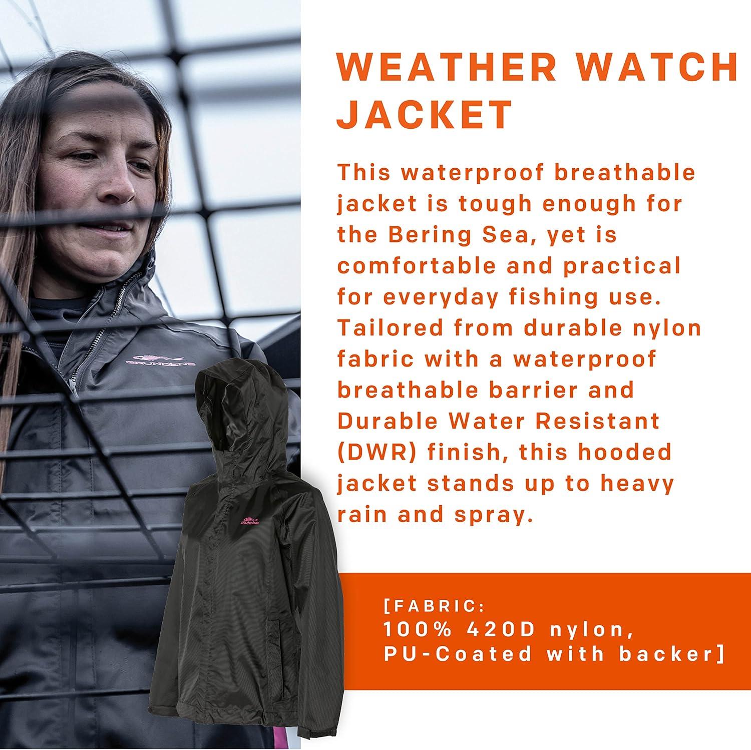 Grundens Women’s Weather Watch Hooded Fishing Jacket | Waterproof ...